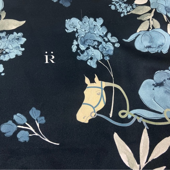 Ronner | Tops | Ronner Design Cielo Equestrian Horse Ruffle Blouse ...